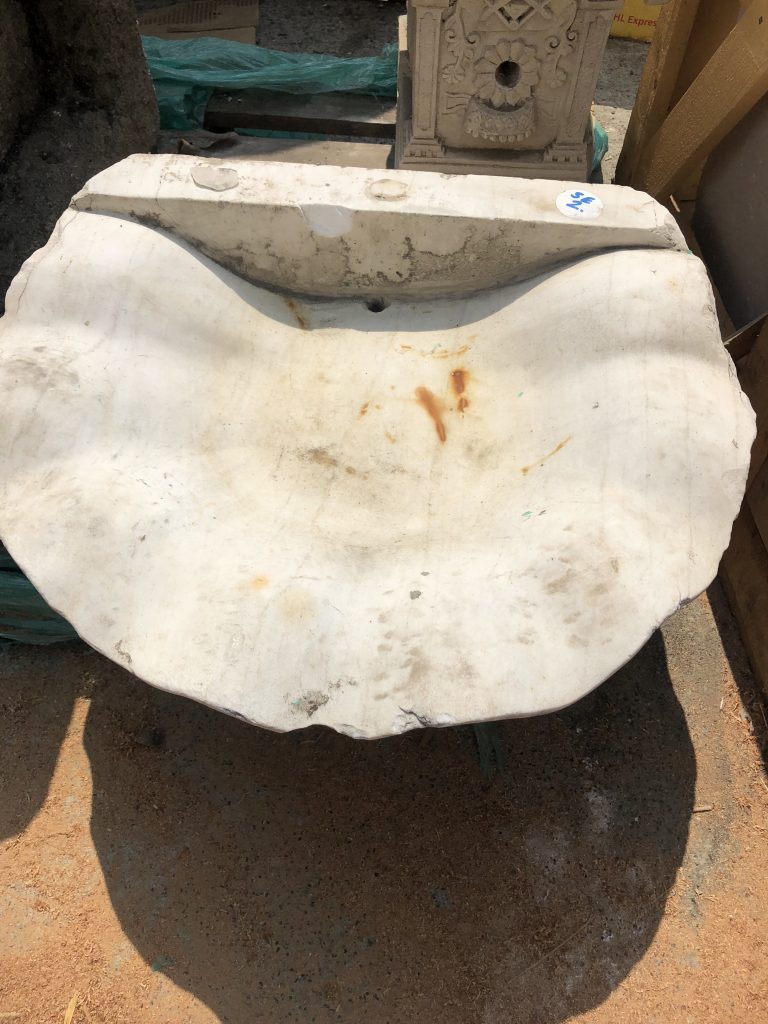 Antique Italain Carrera marble sink – Napa Valley Architecturals
